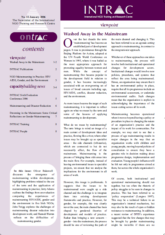 ONTRAC 32. Washed Away in the Mainstream - INTRAC